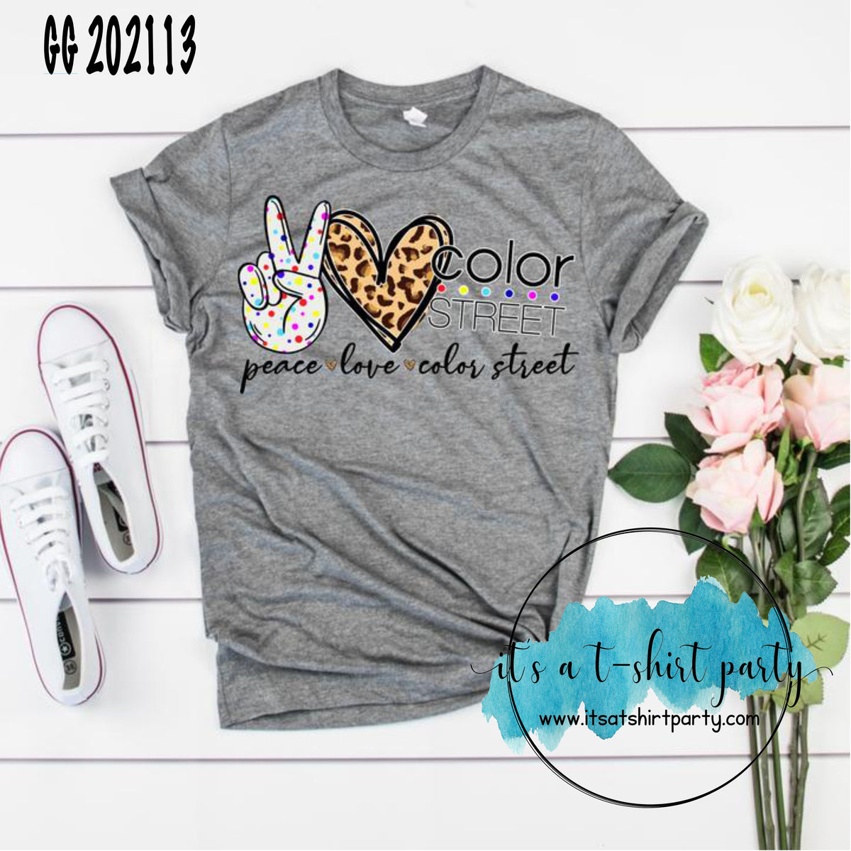 Peace Love Color Street Leopard – It's A T-Shirt Party